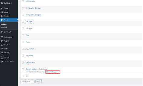how to integrate oxyzen builder with eventin pro documentation for