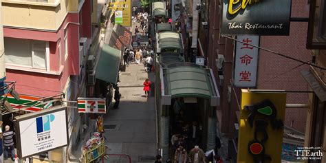 미드레벨 에스컬레이터홍콩 세계에서 가장 긴 에스컬레이터