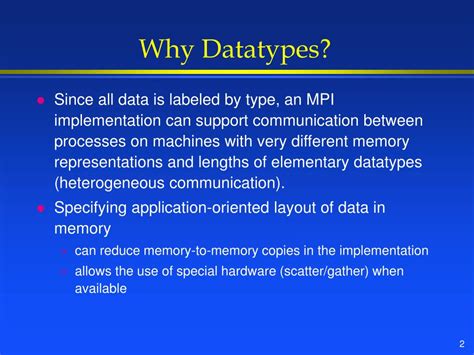 PPT MPI Datatypes PowerPoint Presentation Free Download ID 4814875