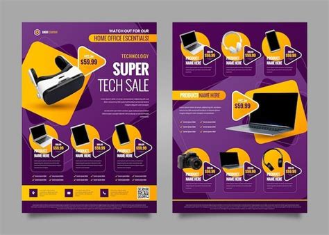 Product Catalog Template Gradient Technology Brochure