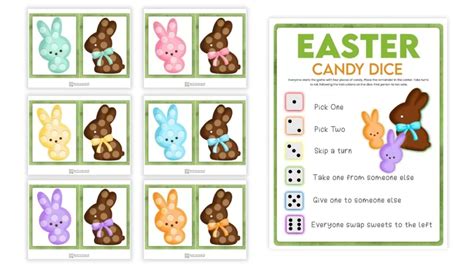 Easter Candy Dice Game Lock Paper Escape