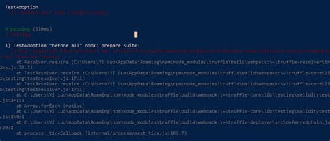 Could Not Find Artifacts For Solidity Tests Windows Only V415 · Issue 885 · Trufflesuite