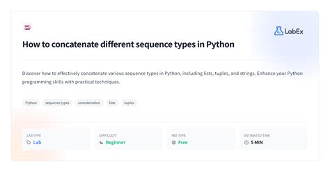 How To Concatenate Different Sequence Types In Python Labex
