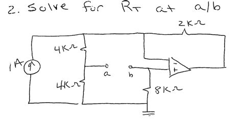 Solved 2 Solve For RT At A B Chegg Com