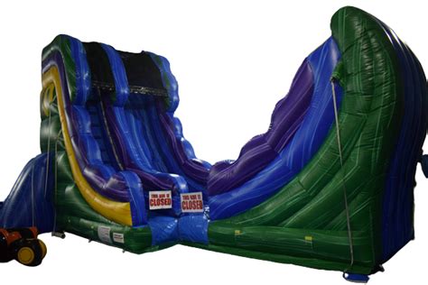 22ft Thunder Drop Water Slide Rental In Tampa Bounce Genie