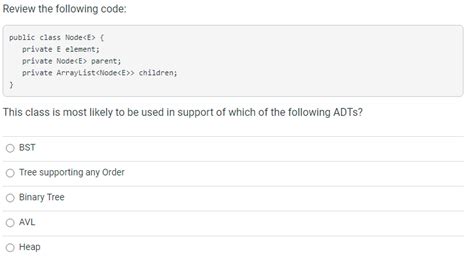 Solved Review The Following Code Public Class Node