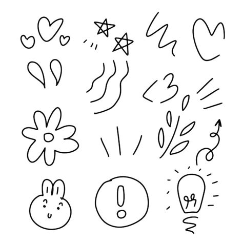 Premium Vector Cute Doodles Design For Templates