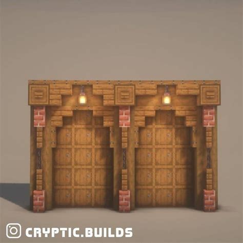 Minecraft Big Door Design