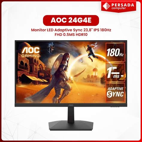 Jual Monitor Led Aoc 24g4e Adaptive Sync 23 8 Ips 180hz Fhd 0 5ms