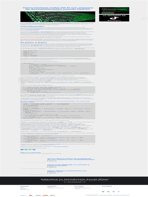 Cómo Hackear Redes Wi Fi Con Ataques De Desautenticación Usando Python