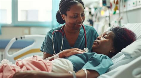Premium Photo A Nurse Comforting A Patient In A Hospital Room Holding