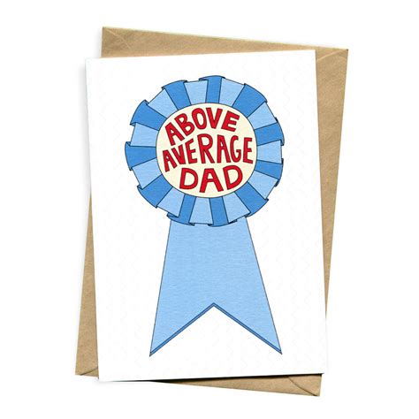 Above Average Dad Card Clan Collective — Gallery And Design Store In