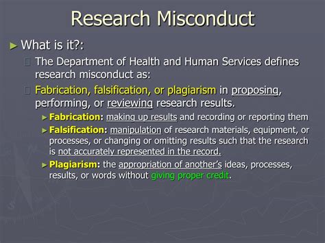 Ppt Research Misconduct Powerpoint Presentation Free Download Id
