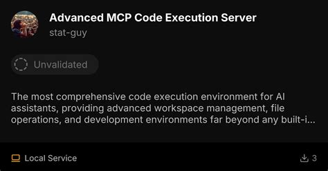 Advanced Mcp Code Execution Server · Lobehub