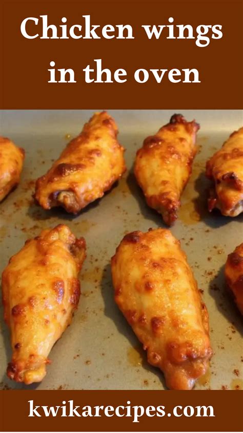 Chicken Wings In The Oven Recipe Chicken Wing Recipes Baked Wings