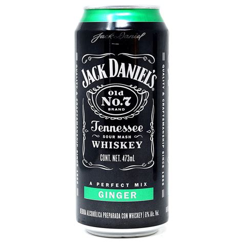 Whisky Jack Daniels Ginger 473ml Vinos América
