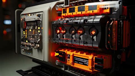 Electrical Panel In The Control Panel Of An Electrical Cabinet Cell