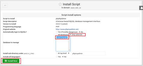 cara install phpmyadmin di virtualmin saadwebid