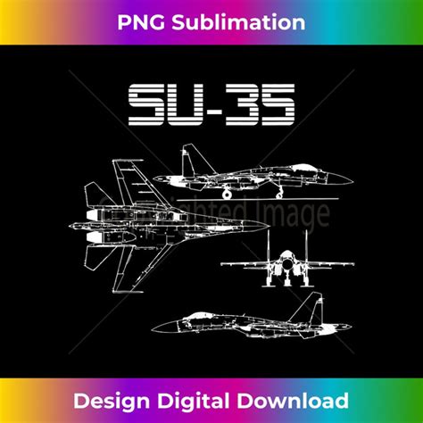Su 35 Fighter Plane Warbird Blueprint Schematics Diagram U Inspire