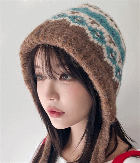 모자상점 노르딕 털 귀달이모자 방한 니트 귀도리 한파 스키장 보드 겨울모자