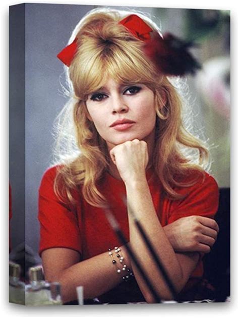 Buy Old Movie Star Brigitte Bardot Wall Art Brigitte Bardot Canvas Photo Print Beautiful Bardot