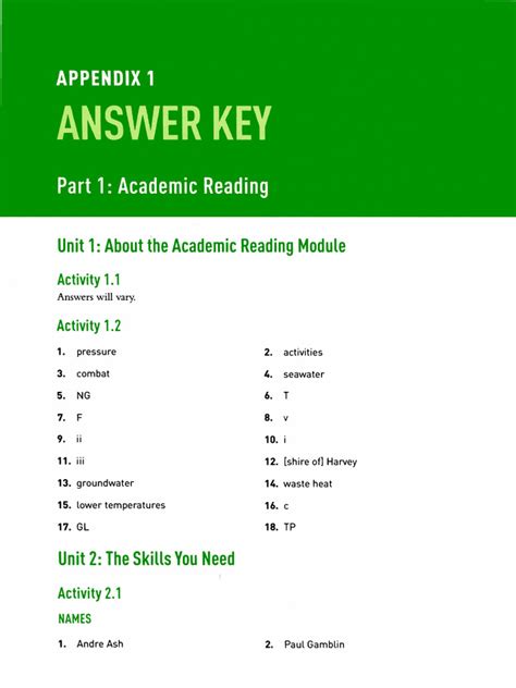 Preparation And Practice Answer Key Pdf Insomnia Verb