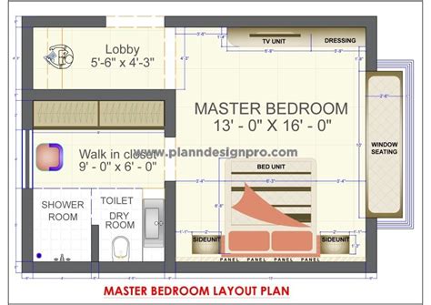 Master Bedroom Layout Autocad Floor Plan