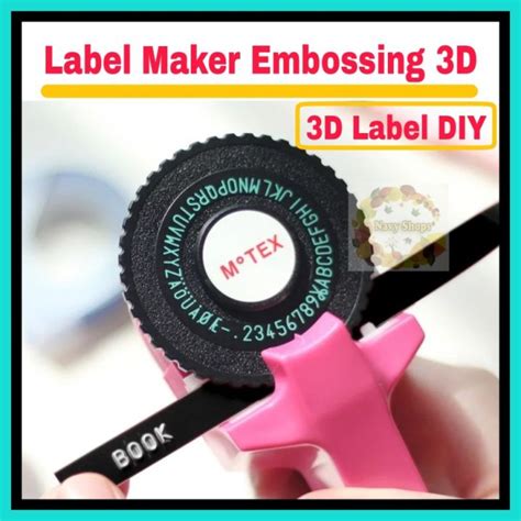 Label Maker Emboss 3d Stiker Label Diy Print Manual Lazada Indonesia