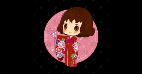 Origami Day Chibi Origami Girl Japan Origami Sticker Teepublic