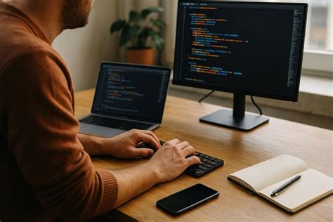 Developer Coding Workspace Setup Free Photo Rawpixel