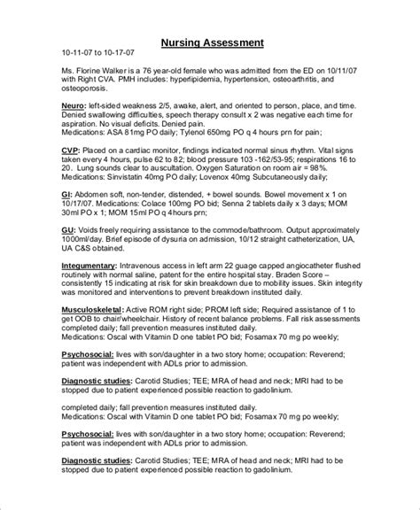 Free 19 Sample Assessment Templates In Pdf Ms Word Excel