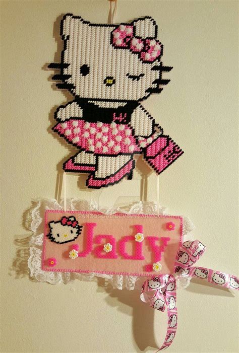 Hello Kitty Plastic Canvas Wall Hang Plastic Canvas Tissue Boxes