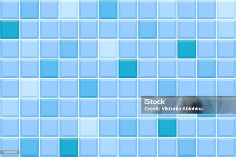 파란색 타일 원활한 패턴 수영장 바닥 배경 욕실 또는 화장실 세라믹 벽 질감 내부 또는 외부 모자이크 표면 타일에 대한 스톡 벡터 아트 및 기타 이미지 Istock