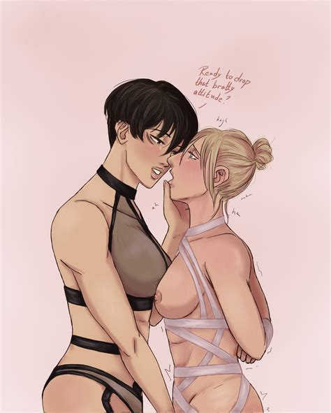 Rule 34 2girls Abs Annie Leonhardt Areola Areolae Asian Asian Female Attack On Titan Black