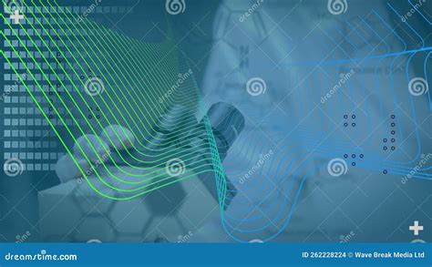 Animation Of Data Processing And Chemical Structures Over Diverse Lab