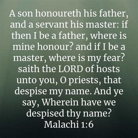 Malachi 16 King James Bible Quote