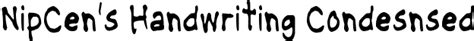 NipCen S Handwriting Condesnsed Windows Font Free For Personal