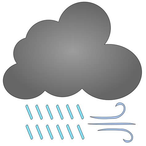 Cloud Rain And Wind 36353740 Png