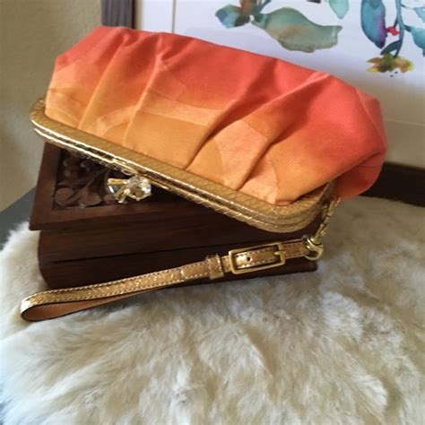 Coach Bags Coach Ombr Kisslock Frame Clutch Wpython Piping Poshmark