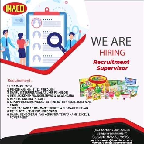 Ridwan Fadilla On Linkedin Hanya Kandidat Yg Sesuai Kualifikasi Yang