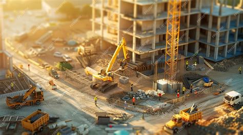 Construction Phase Progress Site Development And Building Advancement