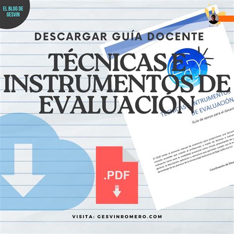 Técnicas E Instrumentos De Evaluación Guía De Apoyo Docente