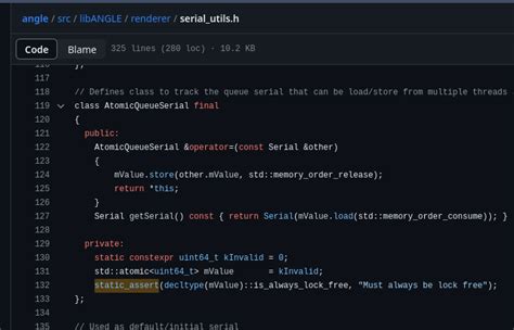 in kernel fix for assert on std atomic is always lock free linux