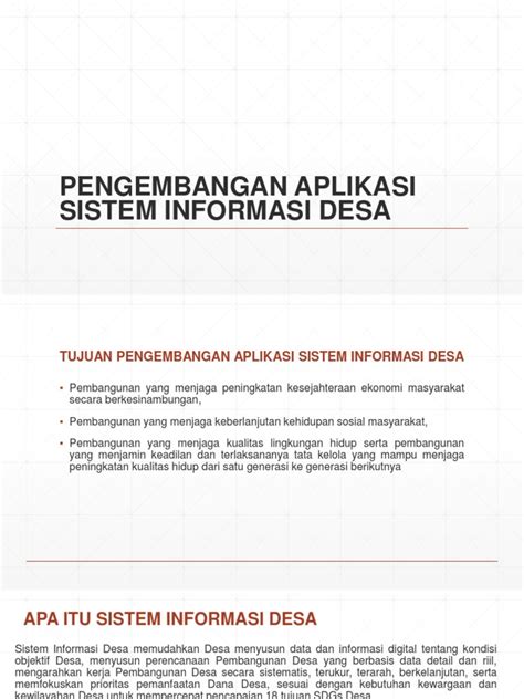 Pengembangan Aplikasi Sistem Informasi Desa Revisi Pdf