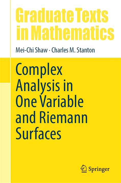 complex analysis in one variable and riemann surfaces graduate texts