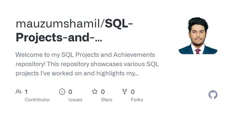 Github Mauzumshamilsql Projects And Achievements Repository Welcome To My Sql Projects And