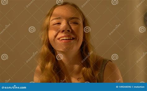 Female Teenager Happy About Negative Pregnancy Test Result Sex Education Stock Footage Video