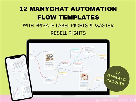 Manychat Automation Flow Templates With Private Label Rights And Master
