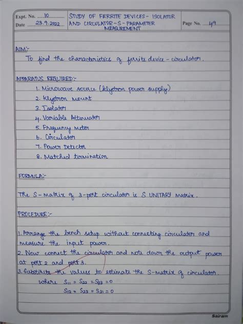 Study Of Ferrite Devices Isolator Circulator S Parameter Measurement Pdf Electrical