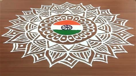 Rangoliindian Flag Rangoliindependenceday Rangolirepublicday Rangoli
